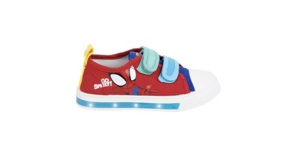 Pantofi sport Spidey cu velcro pentru copii cu talpa iluminata | Pepita.com