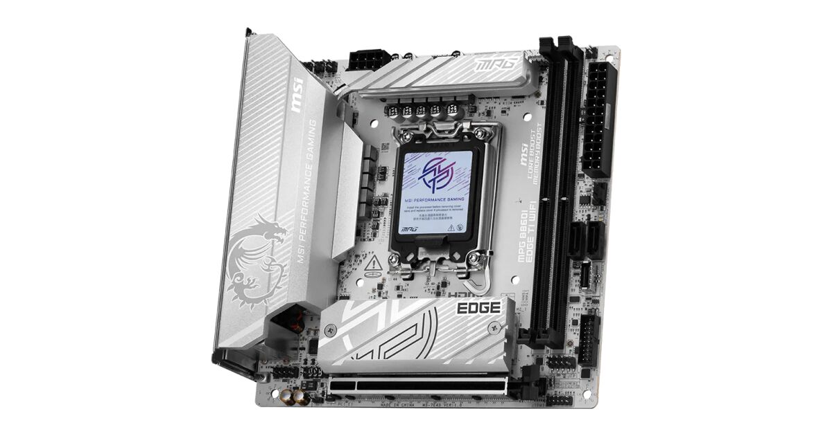 MSI MPG B860I EDGE TI WIFI DDR5 LGA1851 Mini ITX Alaplap | Pepita.hu