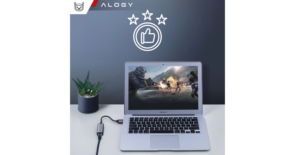 Alogy USB-C - Ethernet adapter LAN RJ45 hálózati kártya GIGABIT ...