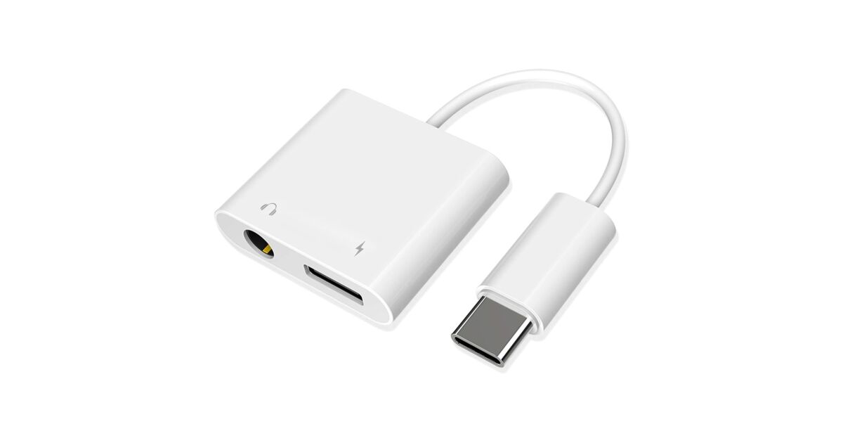 USB-C - Mini Jack 3,5 mm és USB-C adapter Alogy AUX kábel Apple iPhone ...