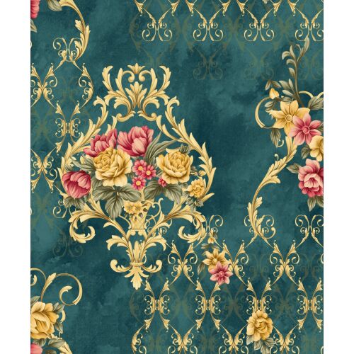 Tapet vinil Venetia verde | Pepita.com