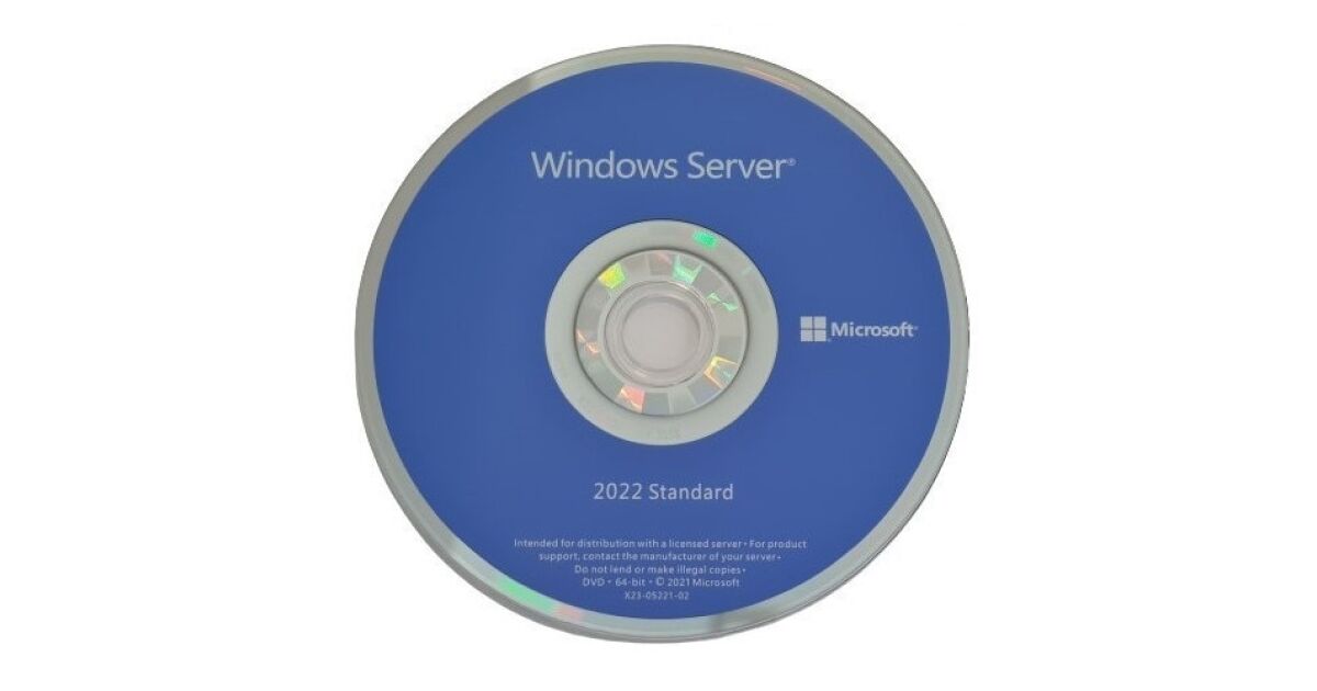 Windows Server Standard 2022 64bit Englisch DSP DVD 2 CPU | Pepita.com
