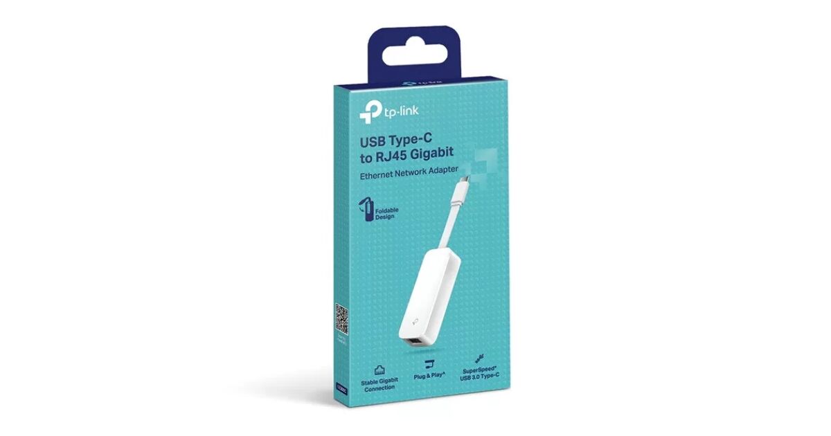 Adaptor de rețea TP-Link UE300C USB 3.0 Tip-C la RJ45 Gigabit Ethernet ...