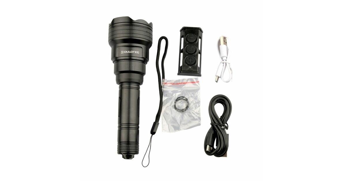 Latarka Dulotec Multi Zoom, 1200 lumenów do 1300 metrów z pilotem ...