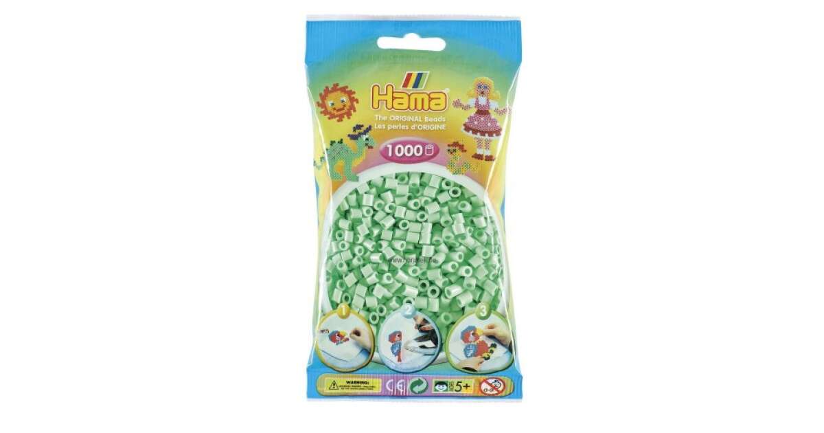 Hama vasalható gyöngy - 1000 db-os menta színű Midi 20798 | Pepita.hu