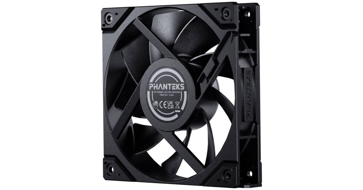 Phanteks M25G2-120 120mm PWM Lüfter, Daisy-Chain, schwarz | Pepita.com