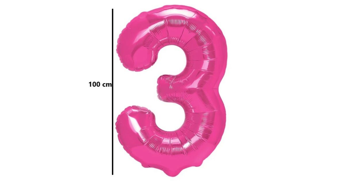 Fém fólia lufi, Alista Home, Figura, 3. modell, évfordulós téma 100 cm ...