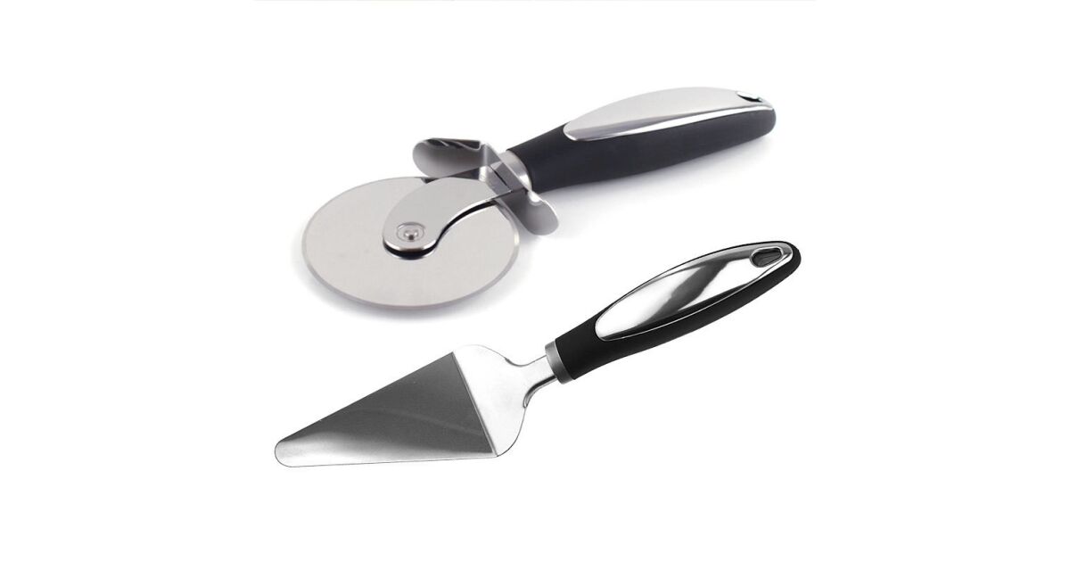 Pizza szeletelő és spatula, Alista Home, 2 darabos készlet ...