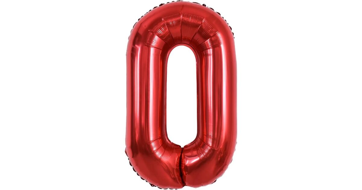 Balon folie litera 'O', Alista Home, 40 cm, umflat cu heliu sau aer ...