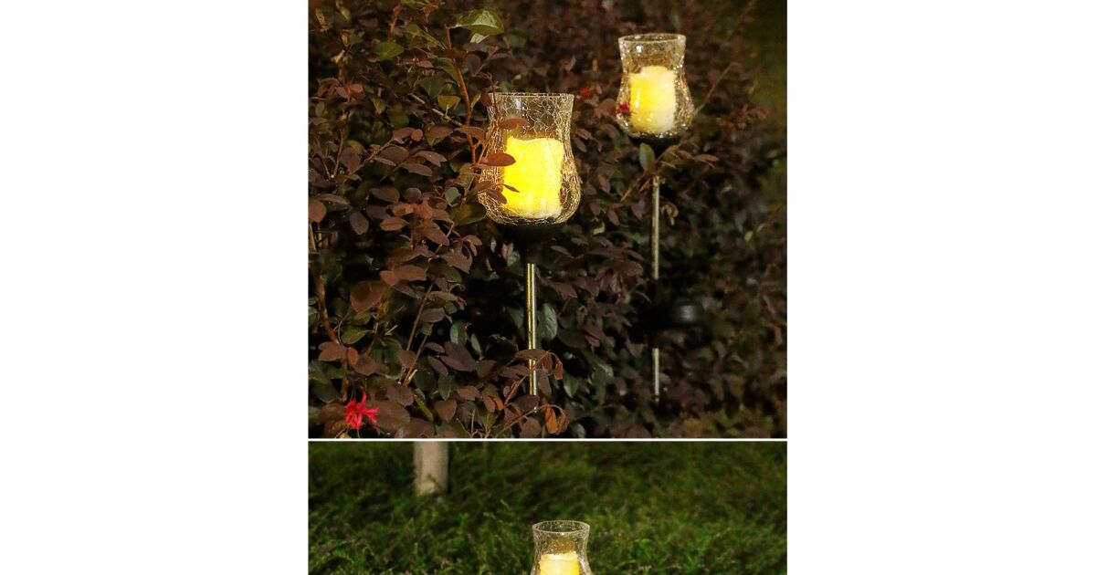 LED-Solarleuchte im Tulpen-Design für den Garten von Alista Home, Höhe ...