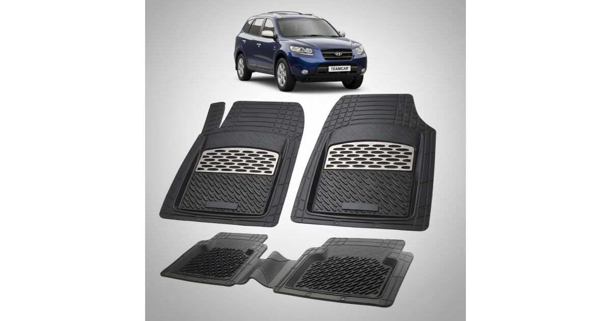 Hyundai Santa Fe 2006-2012 szőnyeg | Gumi tálcás | Ezüst | Pepita.hu