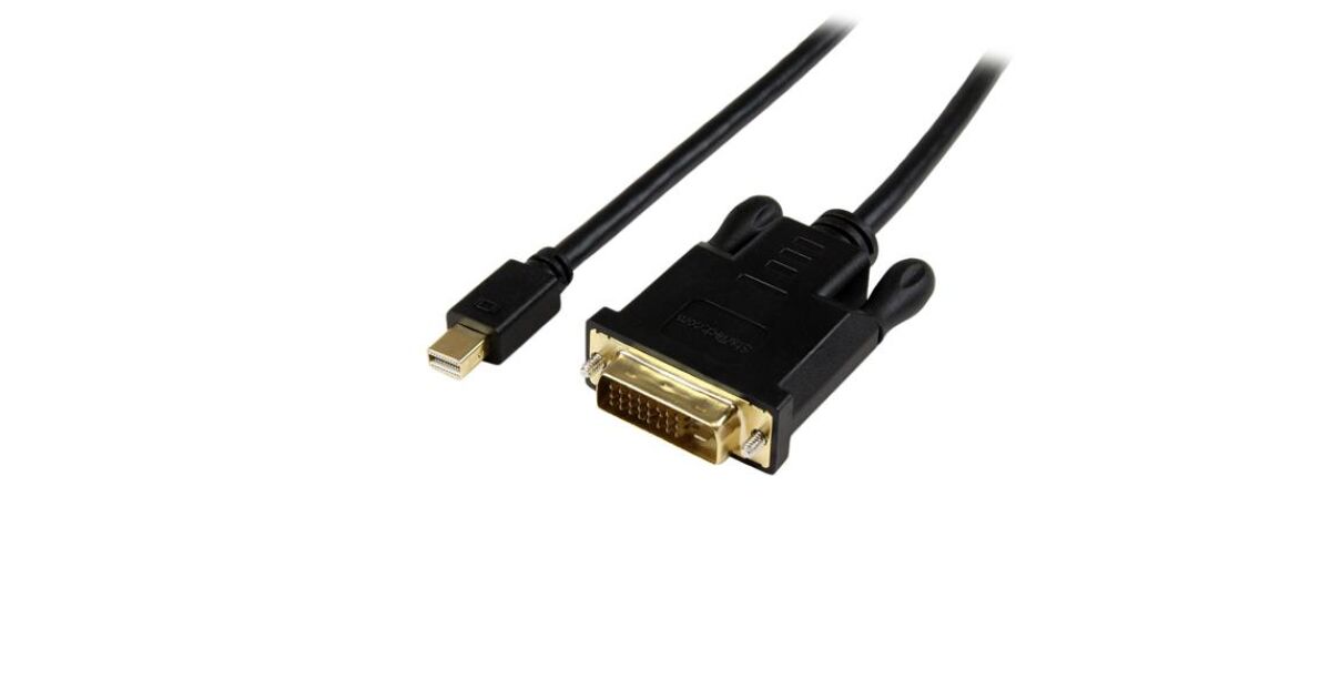 StarTech.com MDP2DVIMM3BS 0,9 M Mini DisplayPort DVI-D Fekete video ...