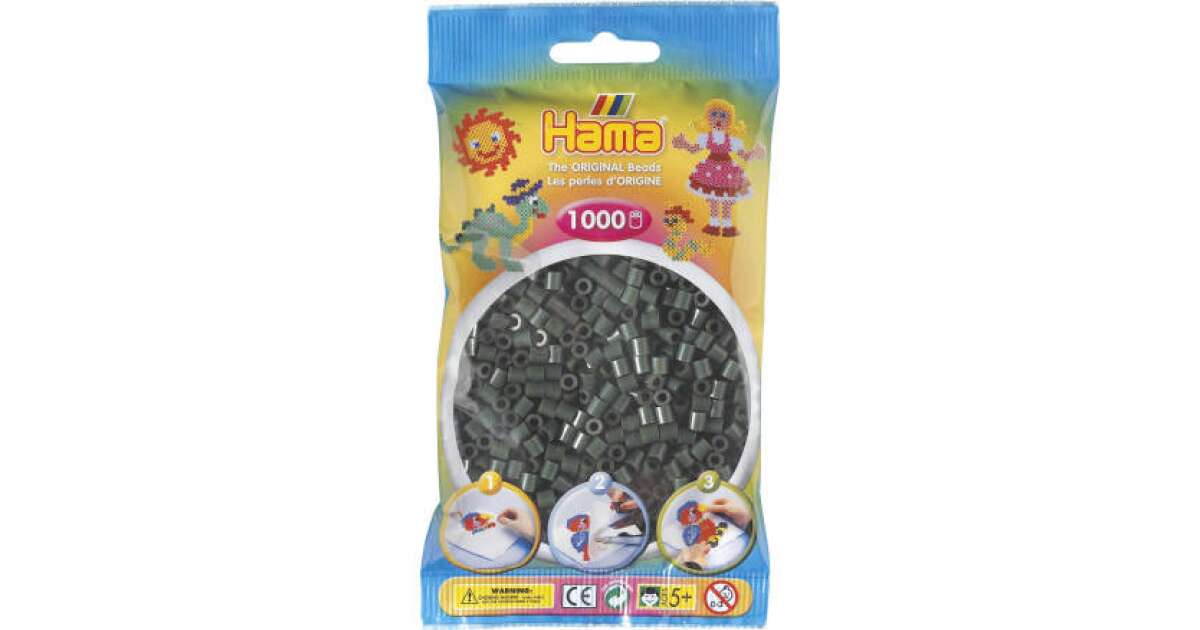 Hama 20728 - Hama vasalható gyöngy - 1000 db-os Sötét zöld színű Midi ...