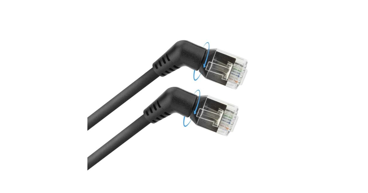 ACT CAT6A U-FTP Patch Cable 10m Black | Pepita.hu