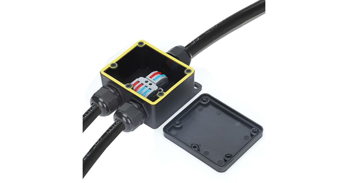 Priză de exterior Onuvio PA66, IP68 Impermeabilă, 1 Intrare 2 Ieșiri ...