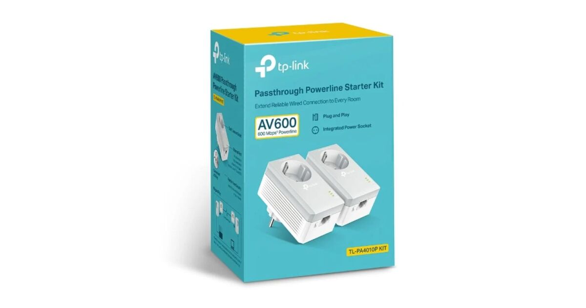 TP-Link Kit POWERLINE, HomePlug AV, 500Mbps, Ultra Compact Size ...