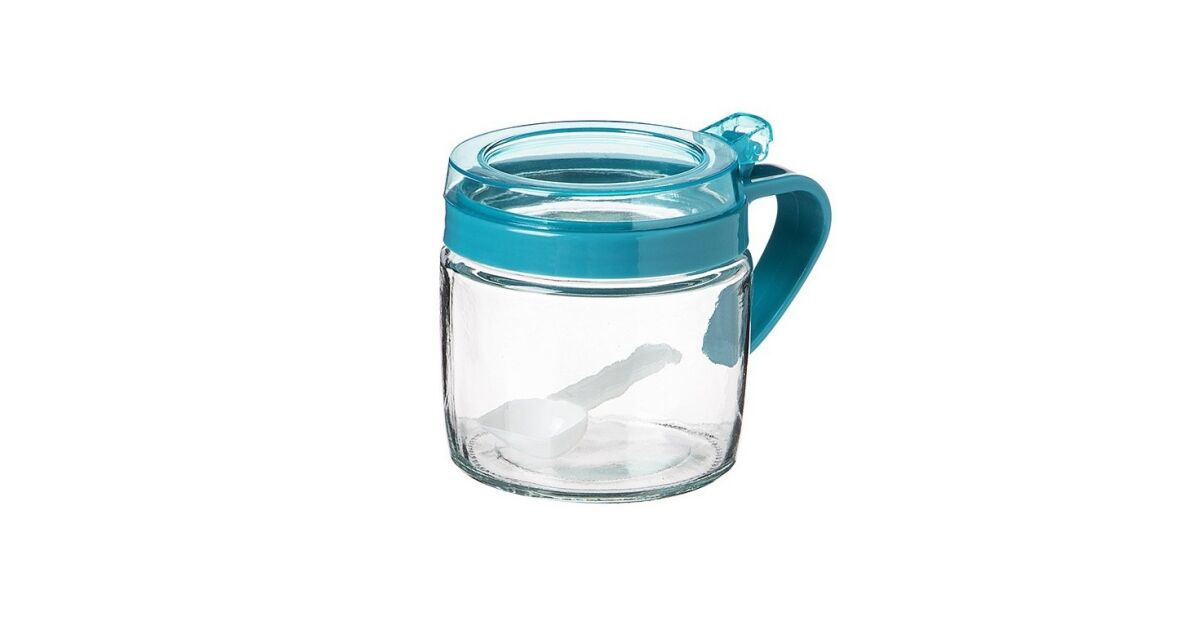 Borcan de condimente, Alista Home, din sticlă, 180 ml, cu mâner și ...