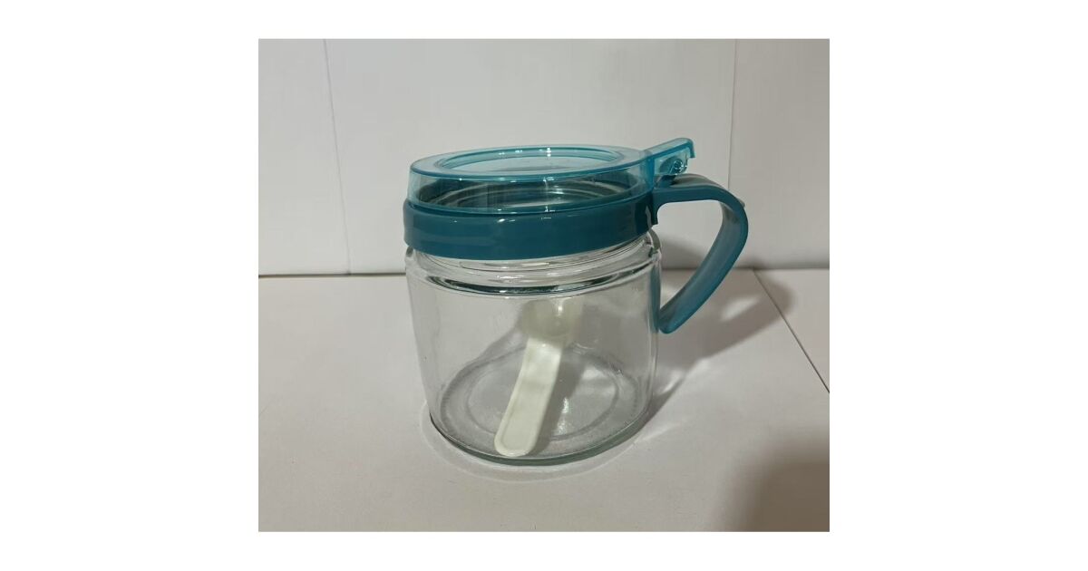 Borcan de condimente, Alista Home, din sticlă, 180 ml, cu mâner și ...