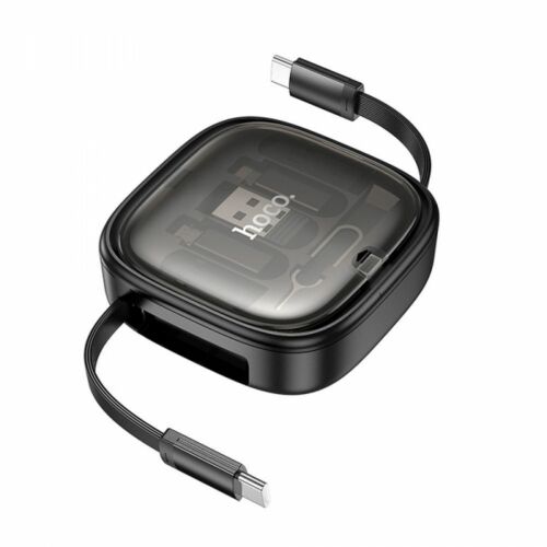 USB-C - USB-C kábel Hoco U140, 60W, 3A, 0,95m, fekete | Pepita.hu