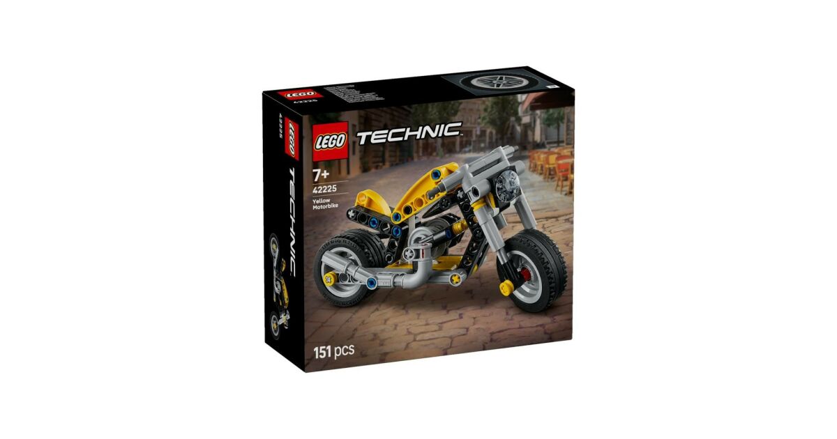 LEGO Technic 42225 Żółty motocykl | Pepita.com