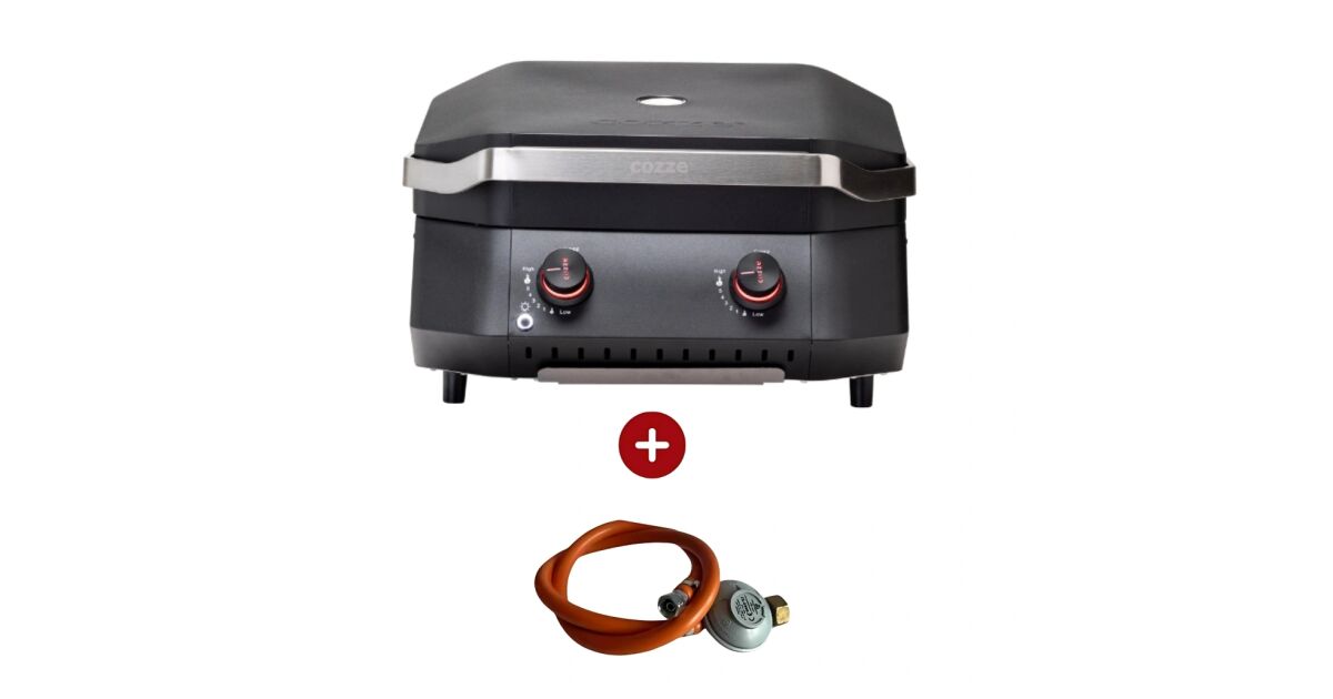 Gratar pe gaz Cozze G-500, 2 arzatoare + REGULATOR | Pepita.com