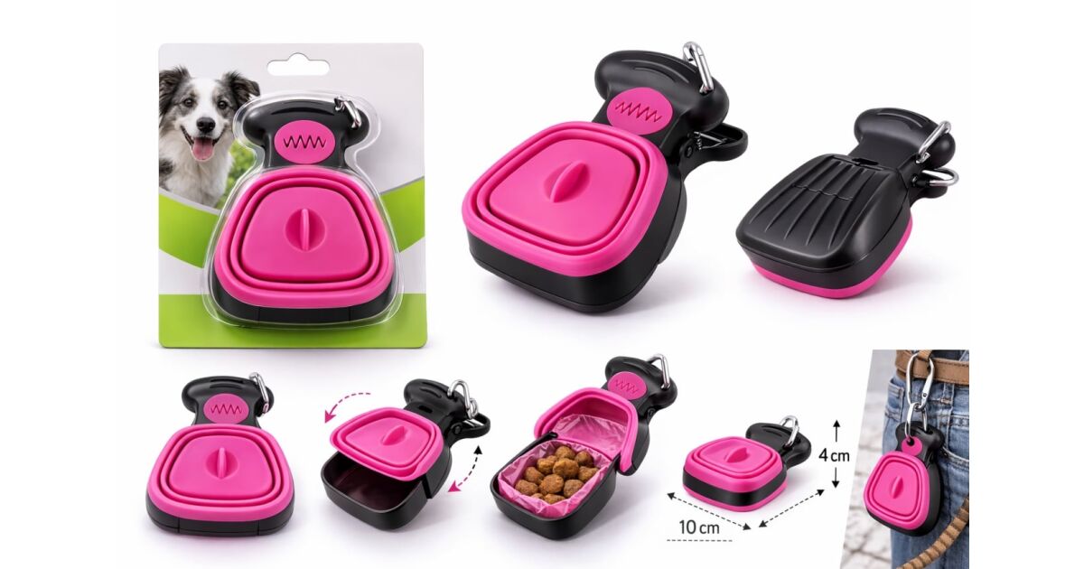 Nunbell Clește pentru fecale de câine - Pliabil, din plastic, cu ...