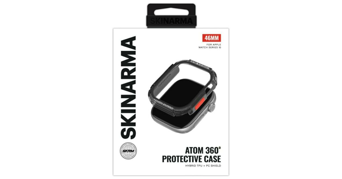 Skinarma Atom Apple Watch 11 / Watch 10 46mm tok, fekete | Pepita.hu