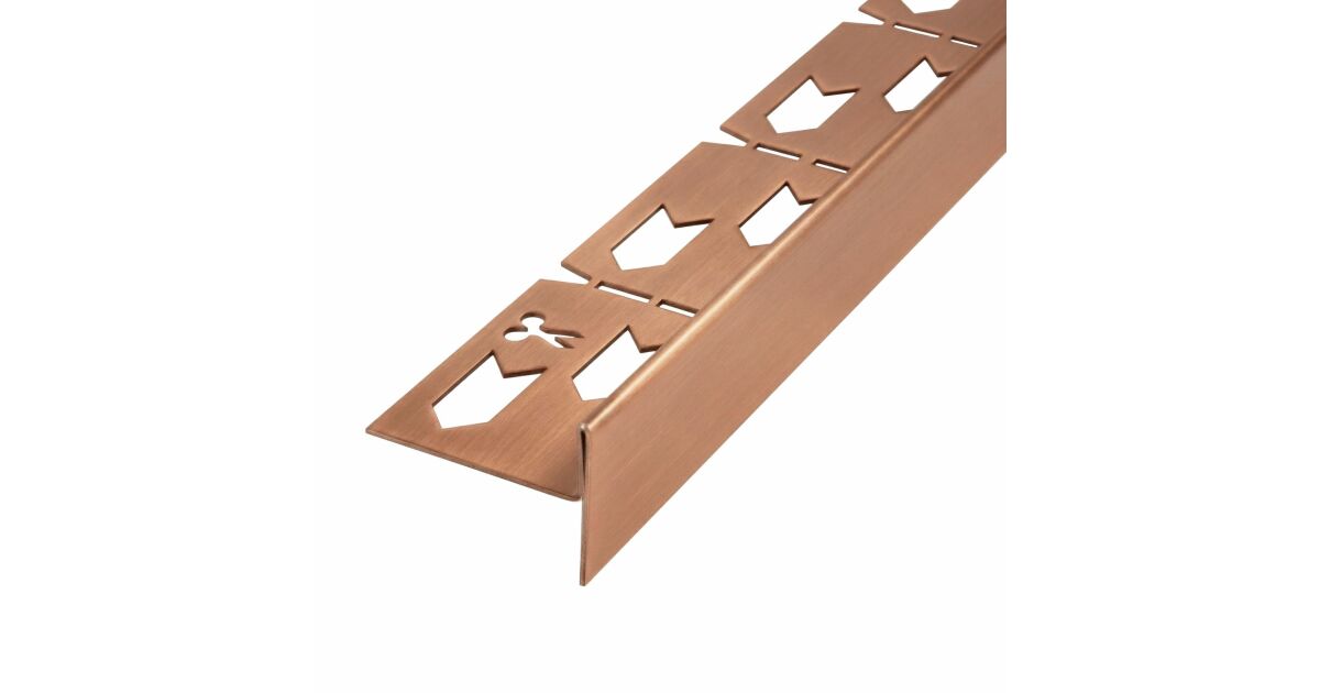 Profil de pantă pentru duș walk-in 120cm Cupru Periat | Pepita.com