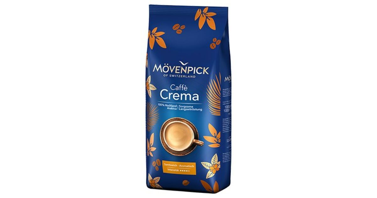 MÖVENPICK of Switzeland Caffe Crema coffee beans 1 kg | Pepita.com