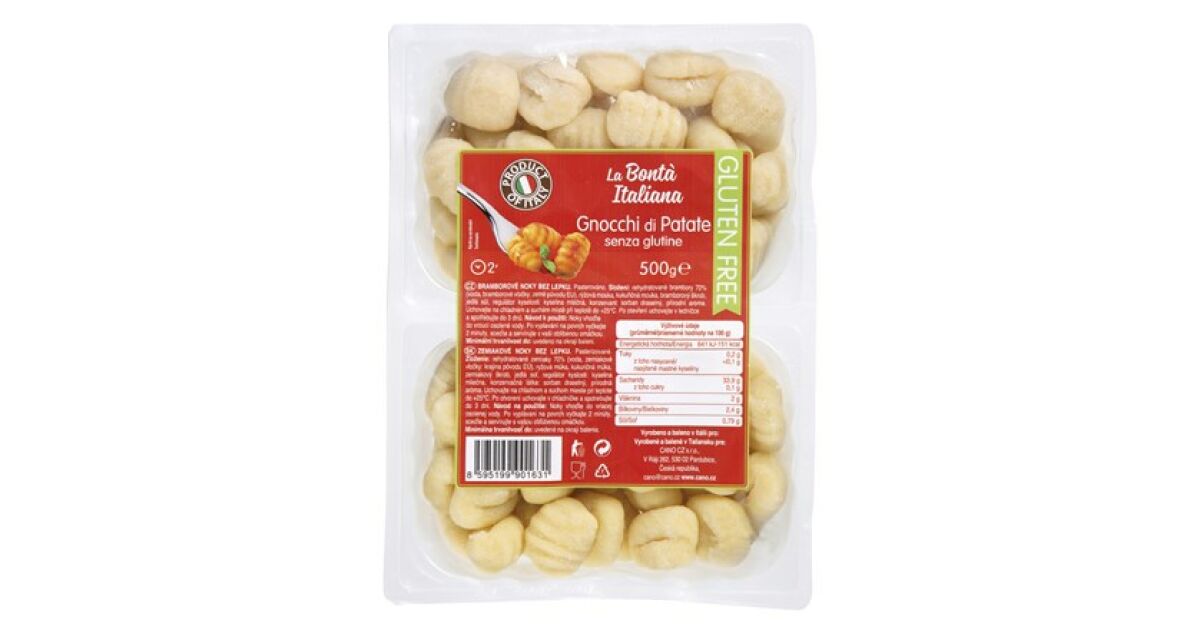 LA BONTI ITALIANA Gnocchi di Patata Gnocchi de cartofi fara gluten 500 ...