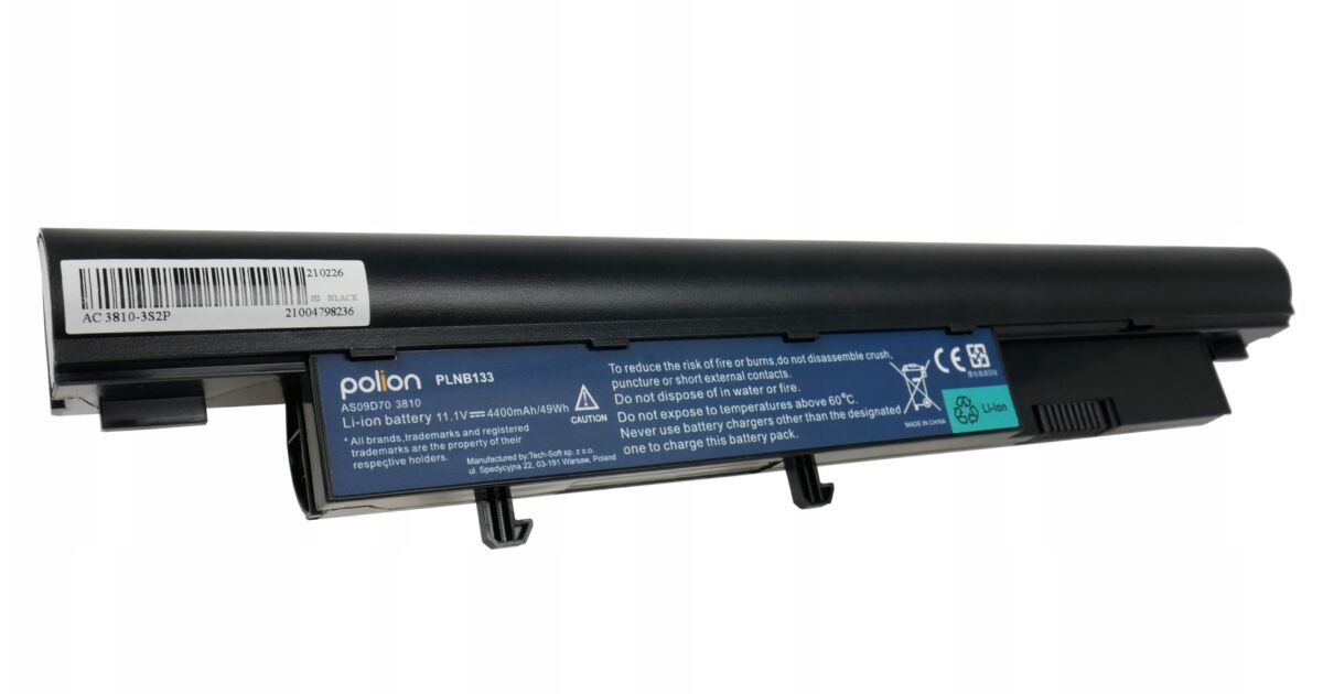 ACER Aspire 3750 3810T 4810T 5534 5538 TravelMate 8371 4400mAh laptop ...