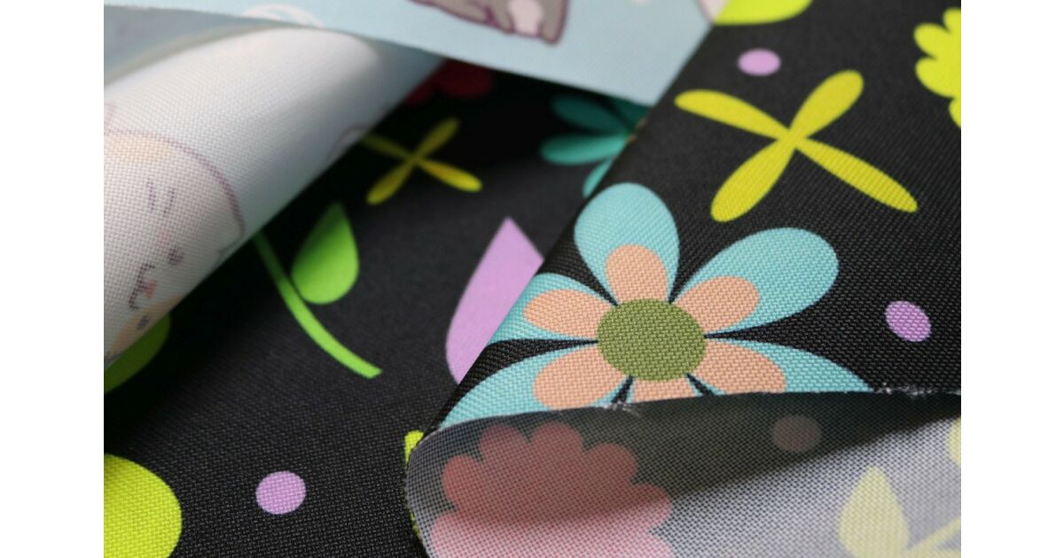 Kültéri dekor anyag OXFORD - Bazsarózsa Plumeria minta I DX340 | Pepita.hu