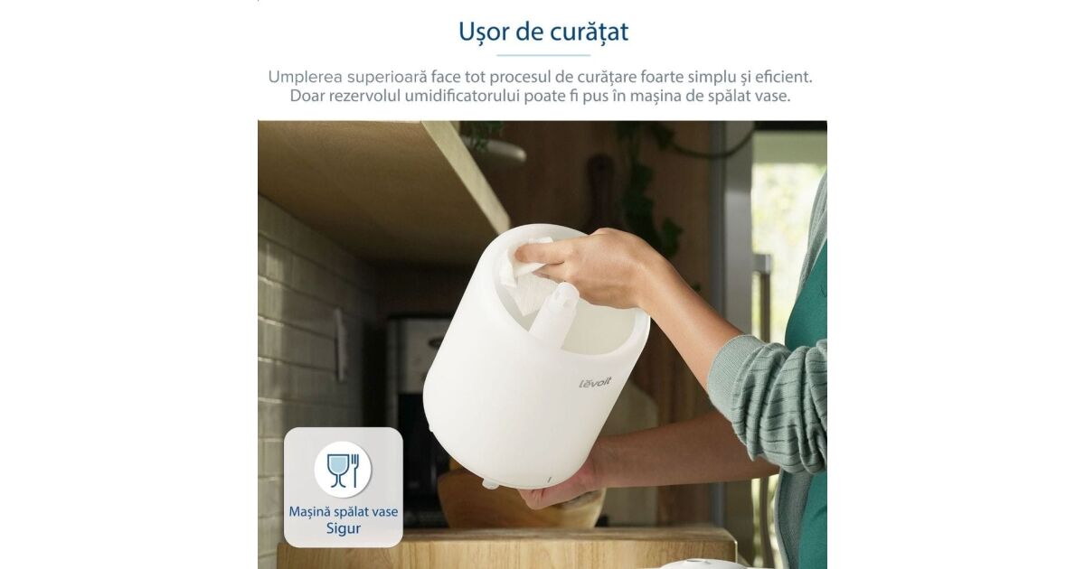Légnedvesítő LEVOIT Dual 200S, SMART, WI-FI, ultrahangos, 3 L tartály ...