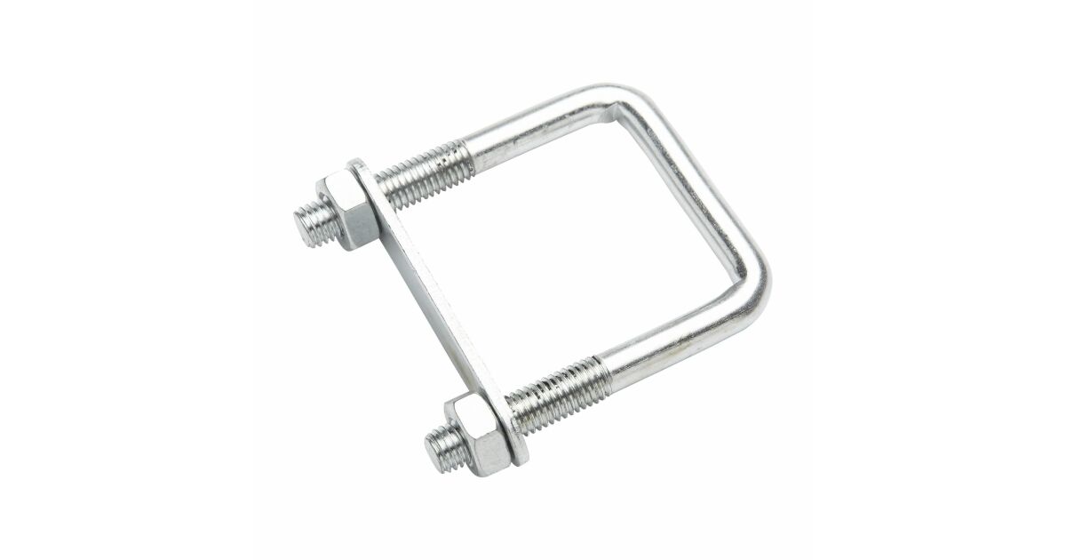 Set 25 Surub colier tip U patrat pentru prindere Gard M6X75/50/25 ...