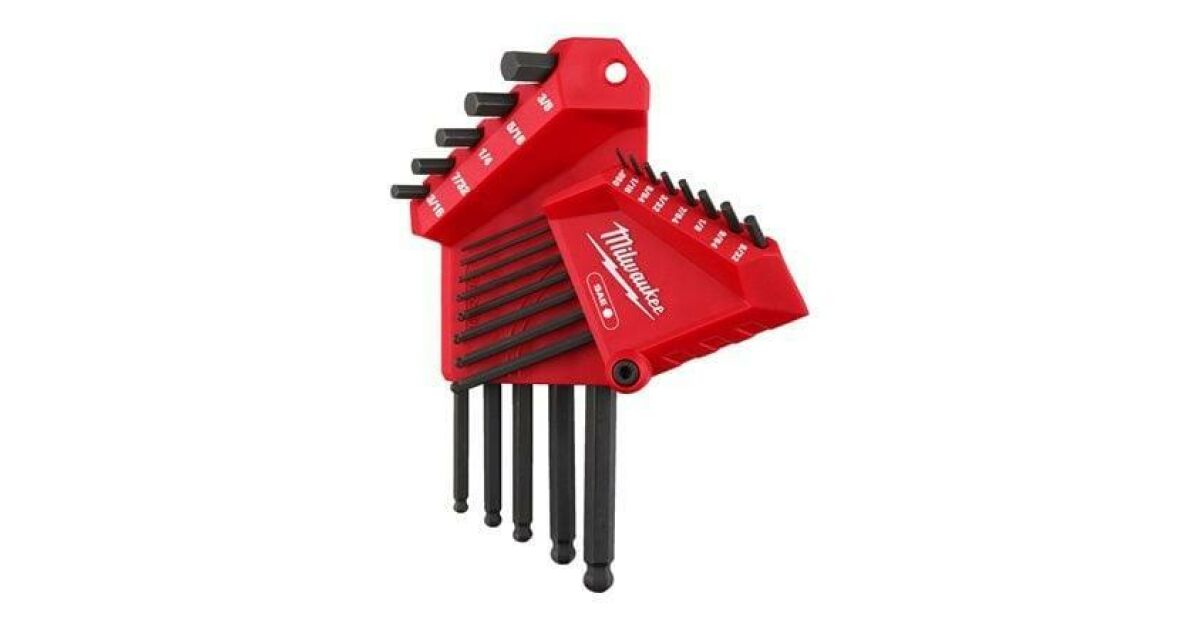 Set de 13 chei imbus Hex în formă de L, Milwaukee, cod 4932493615 ...