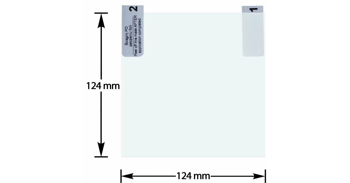 2x Védőfólia 124mm 12.4cm 6.9 VITU telefonhoz, okostelefonhoz, GPS-hez ...