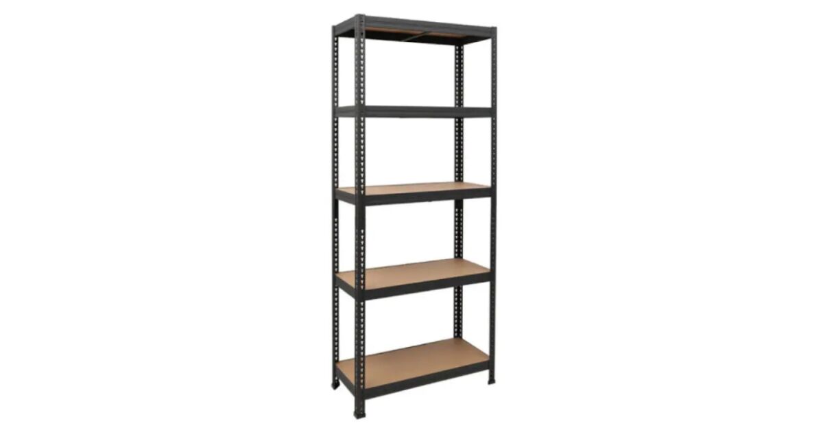 AVIMAX® - 1 DB - polcos szekrény, fém, 5 db MDF polc, 180x90x40 cm, 175 ...