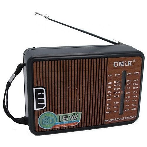 Radio Vintage CMiK MK-607B, 4 Benzi AM/FM/SW1-2, Portabil, Design ...