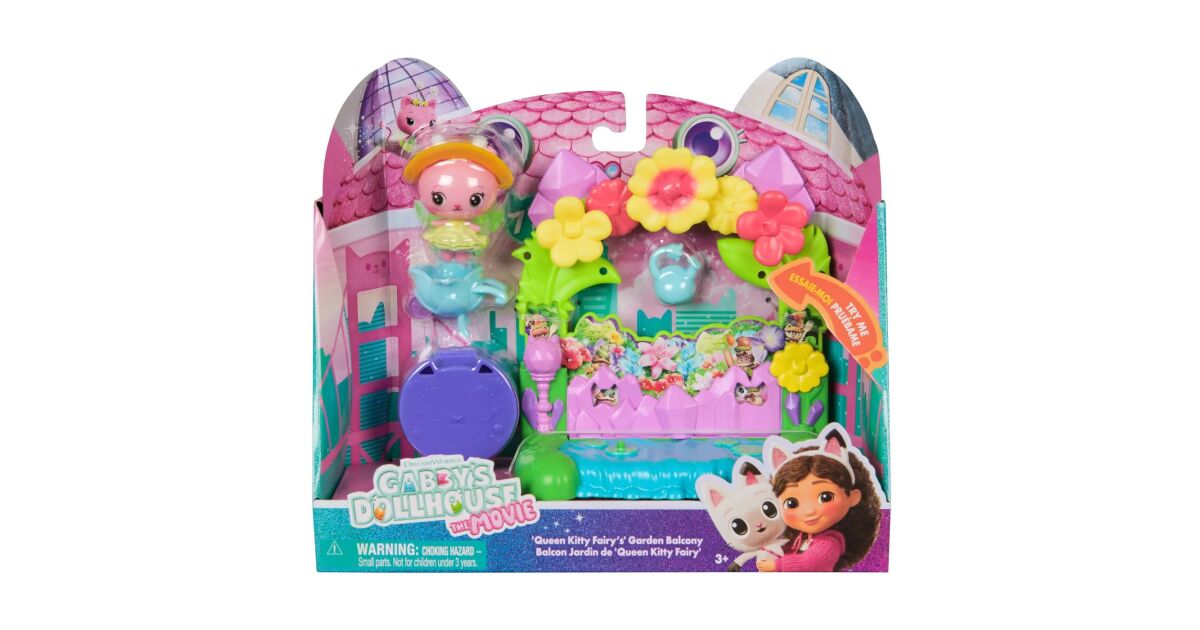 Gabbys dollhouse filmul set balconul gradina fermecata si figurina ...