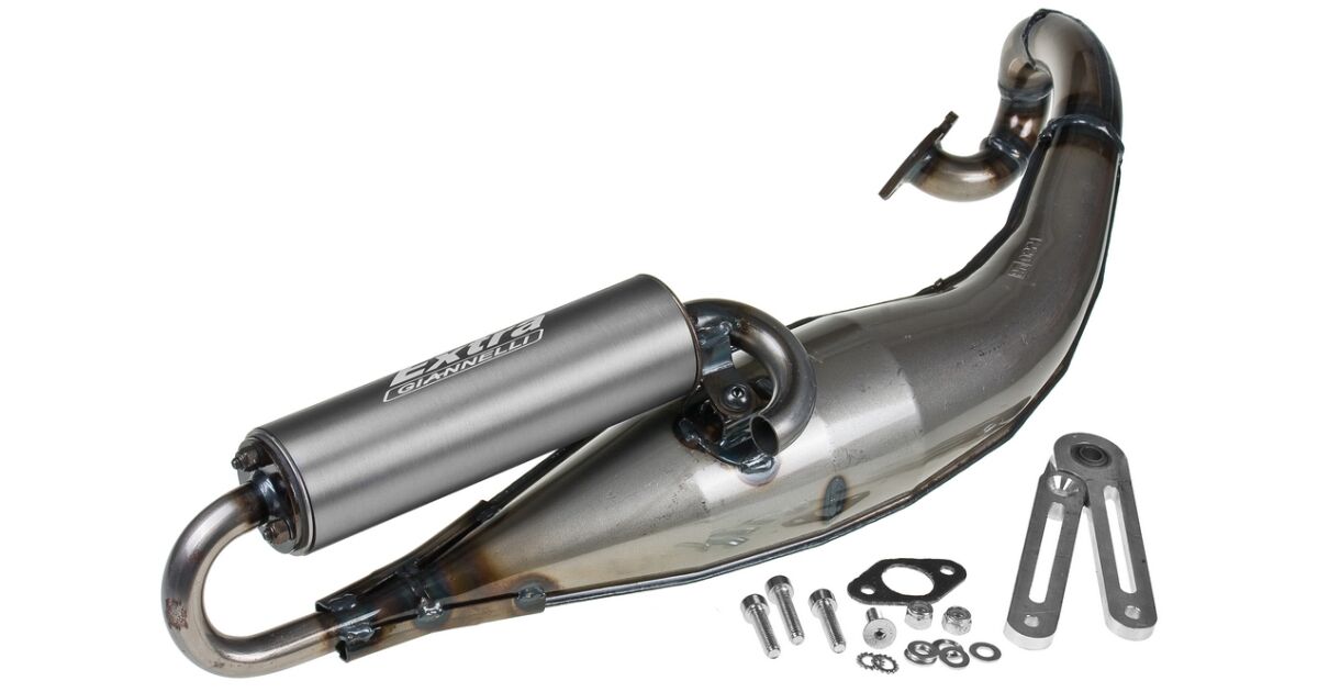 Komplett kipufogó Giannelli Extra V2 Titanium, Minarelli vízszintes LC ...