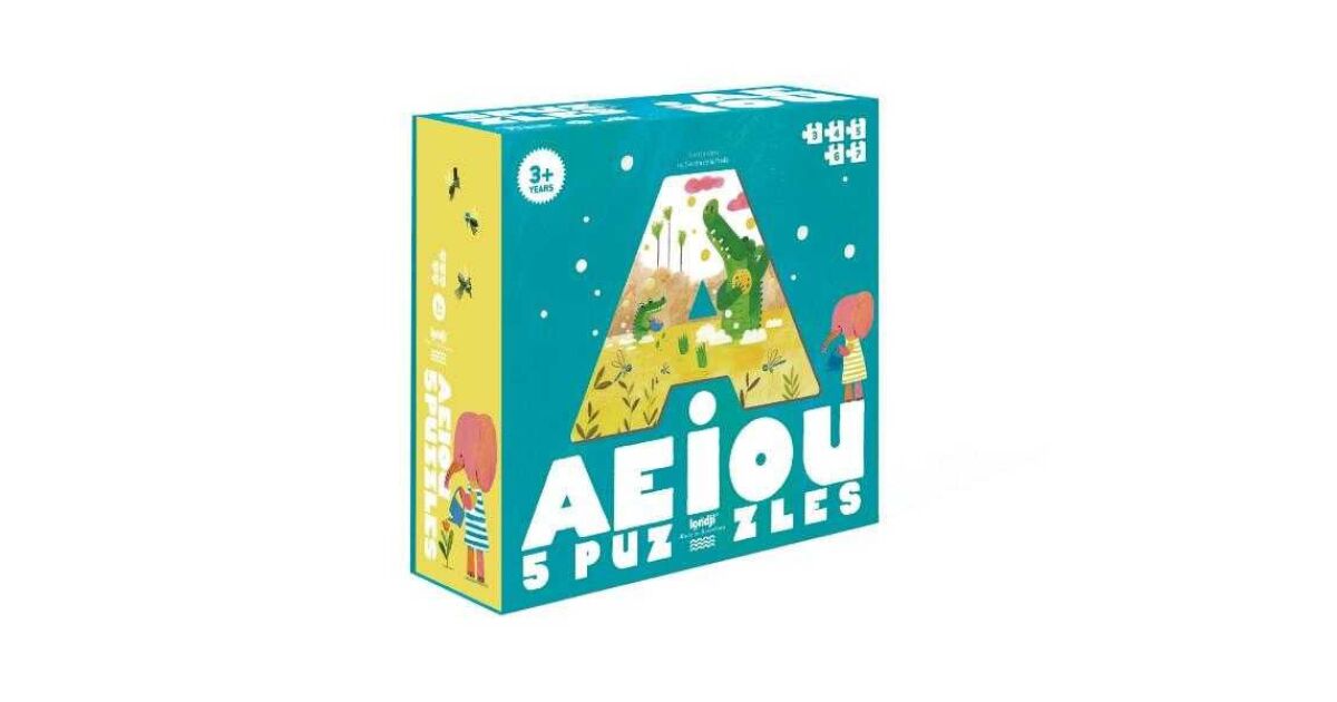 Puzzle progresiv vocale AEIOU, Londji | Pepita.com