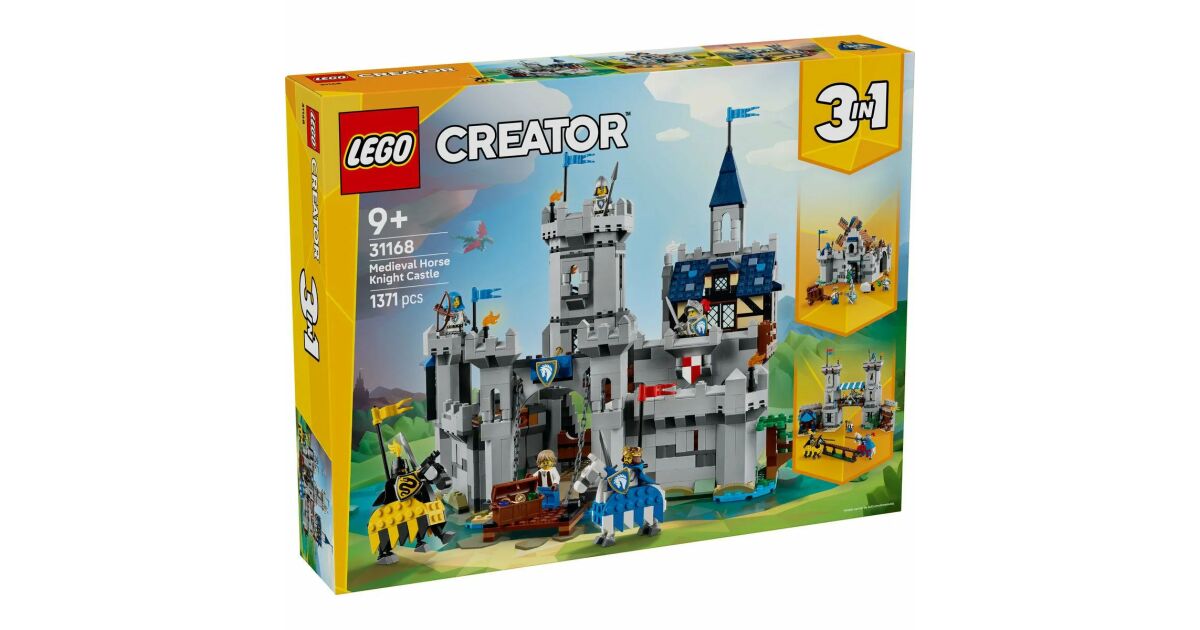 Lego creator castel medieval cu cai si cavaleri 31168 | Pepita.com