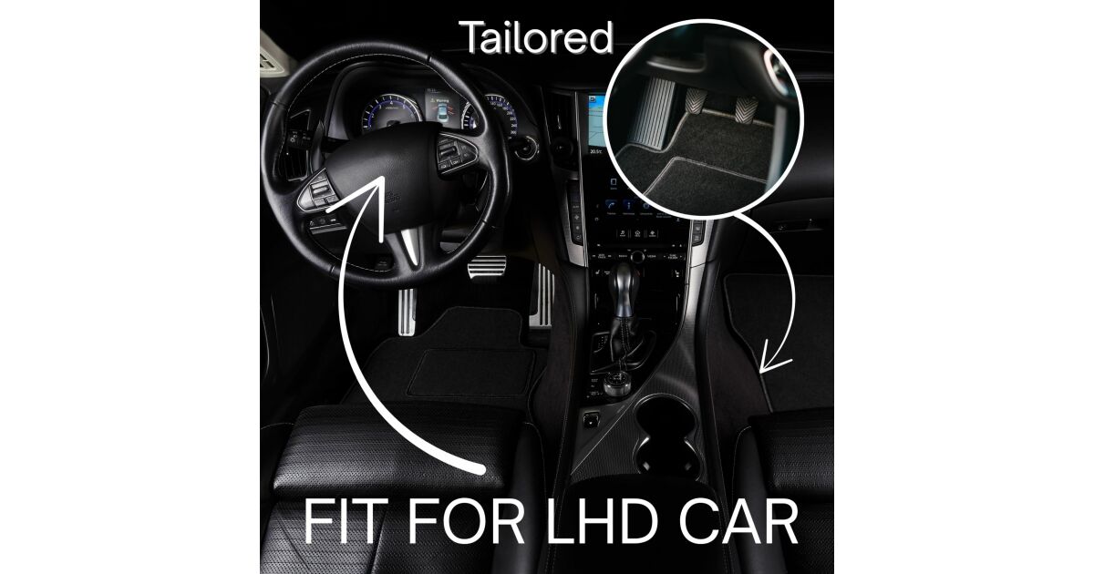 Vezetőoldali velúr szőnyeg: Ford F150 XI Short (2003-2008) fekete ...
