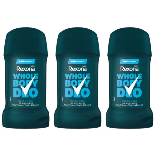 Rexona Men Whole Body Ocean Rush Deodorant Stick 3x50ml | Pepita.com