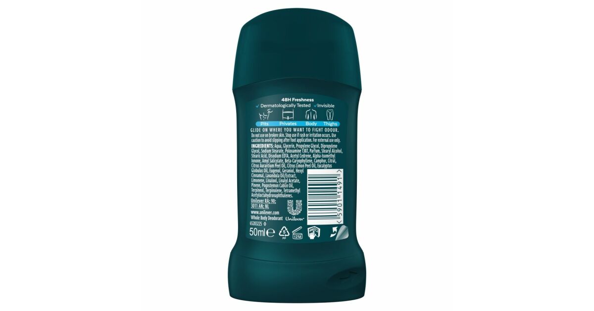 Rexona Men Whole Body Ocean Rush Deodorant Stick 3x50ml | Pepita.com