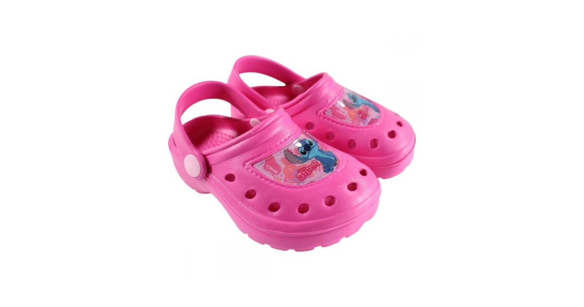 Disney Lilo és Stitch, A csillagkutya Pink Fun gyerek papucs, clog 22 ...