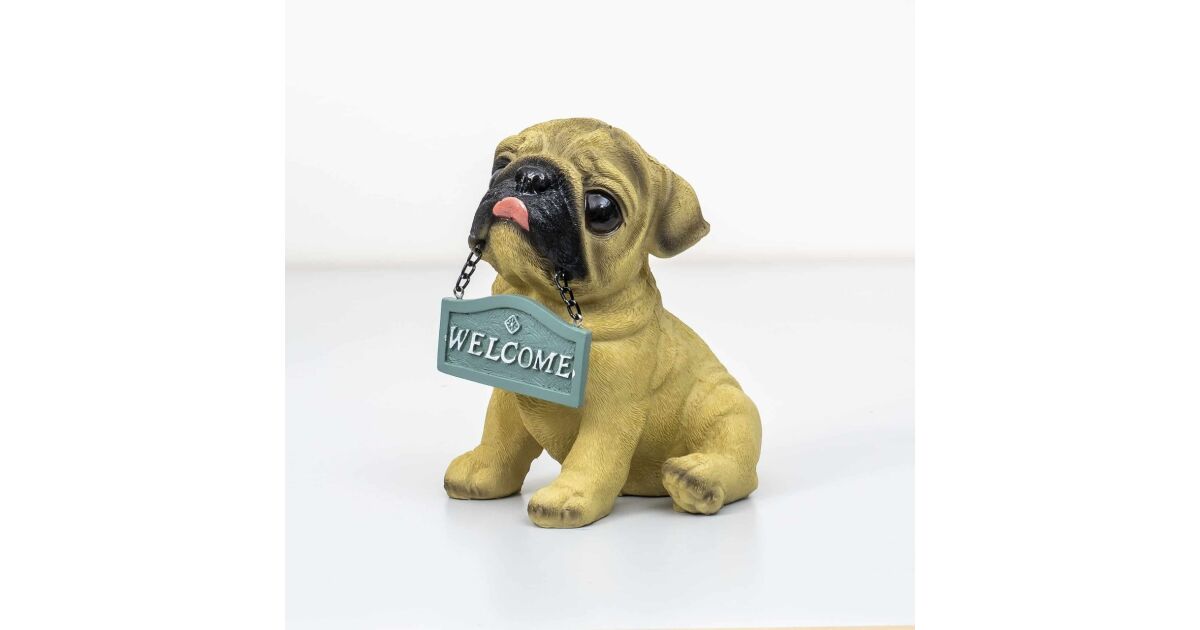 Záhradná dekorácia, zo živice, model šteniatka, výška 16 cm / ZTS 8019 ...