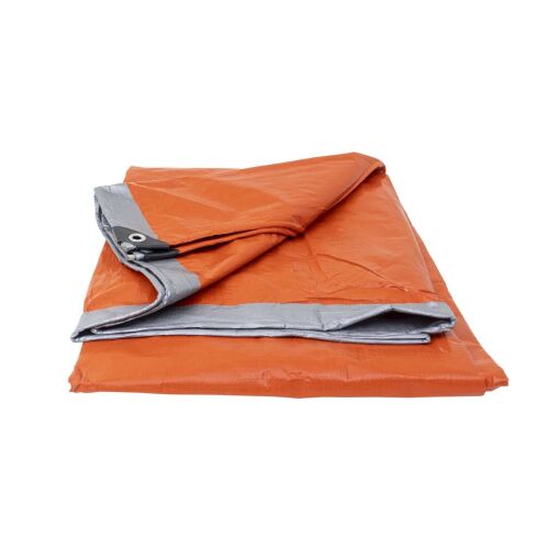 Vízhatlan tarpaulin 6x8m, 130g/m², UV-álló, rögzítőgyűrűkkel ...