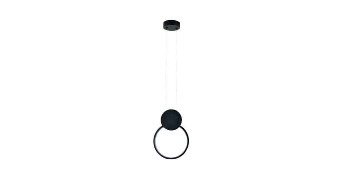 LED lampa 11W 4000K čierna s moderným dizajnom, svetelný tok 700lm ...