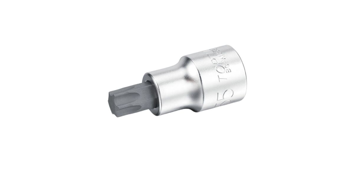 Bit tubular cu soclu TOPTUL BCFA0827, prindere pătrat 1/4 inch, profil ...